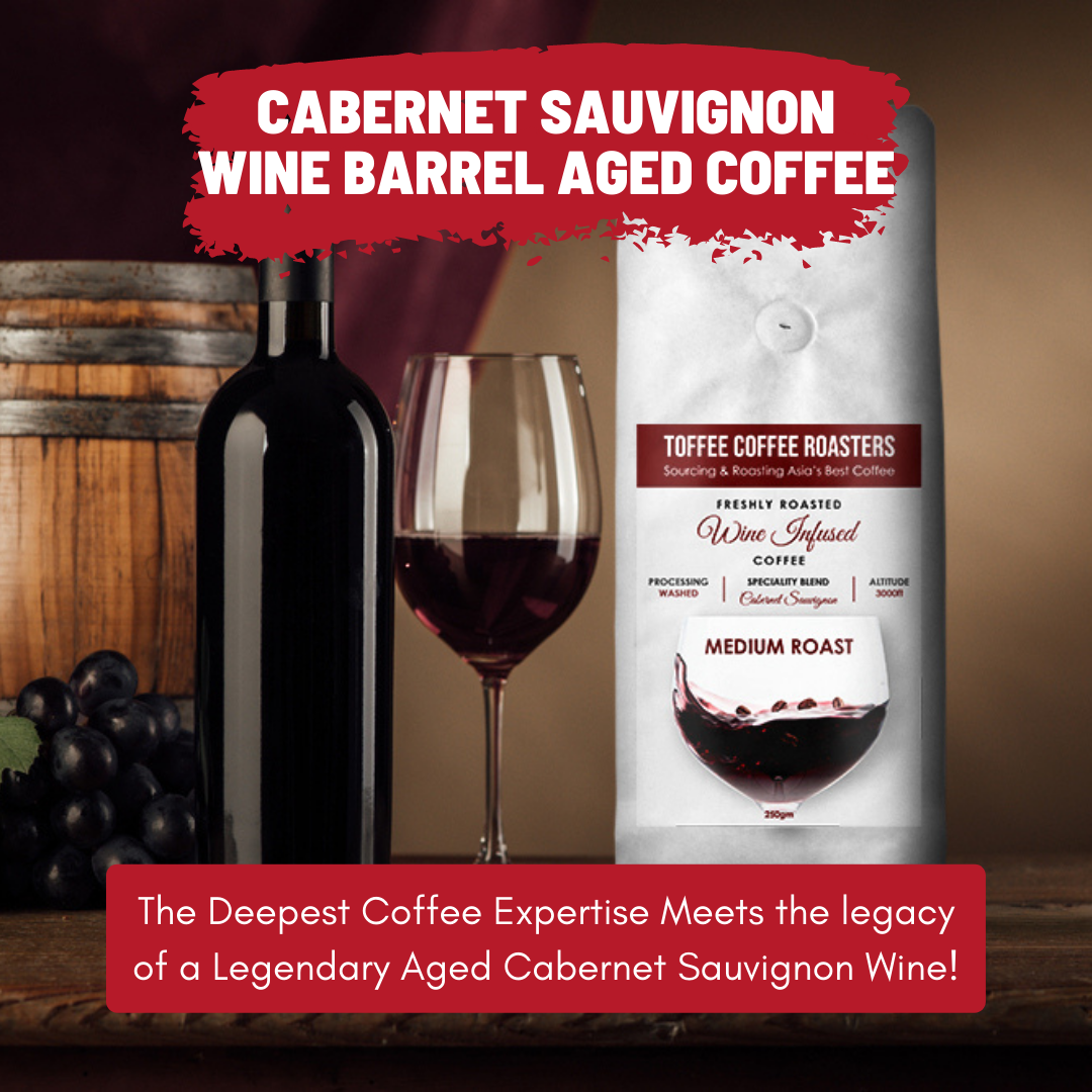 Cabernet Sauvignon - Wine Barrel Aged Coffee - Toffee Coffee Roasters